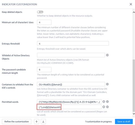 Wrong Regex Syntax No Information About It In Tenablead Formerly Alsid For Ad