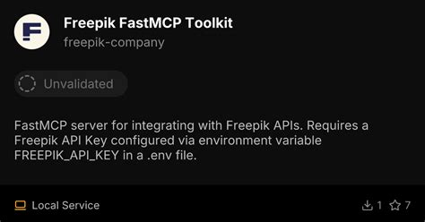 Freepik Fastmcp 工具包 Mcp Servers · Lobehub