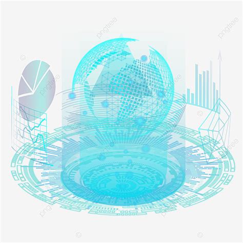 矢量數據全息投影 數據可視化 視覺化 數據科學向量圖案素材免費下載，png，eps和ai素材下載 pngtree