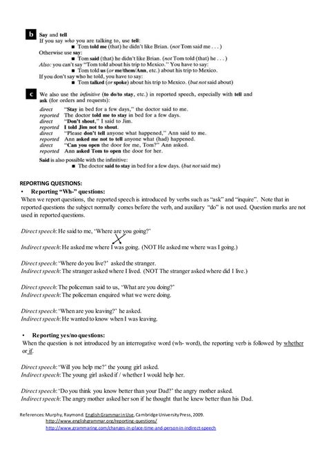 Reported Speech Explanation Docx