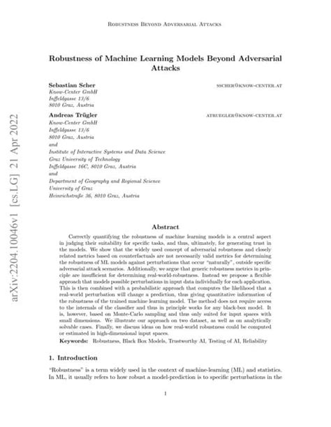 robustness of machine learning models beyond adversarial attacks pdf