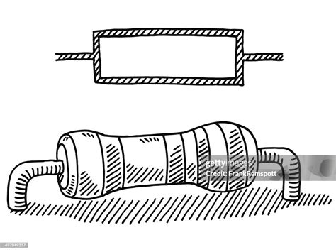Resistor Electronic Component Drawing High Res Vector Graphic Getty Images
