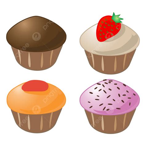 컵 케이크 클립 아트 Meisis 및 딸기 토핑 케이크 벡터 컵 케이크 딸기 Png 일러스트 및 이미지 에 대한 무료 다운로드 Pngtree