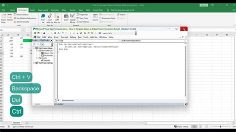 How To Set Paste Values As Default Paste In Excel Youtube