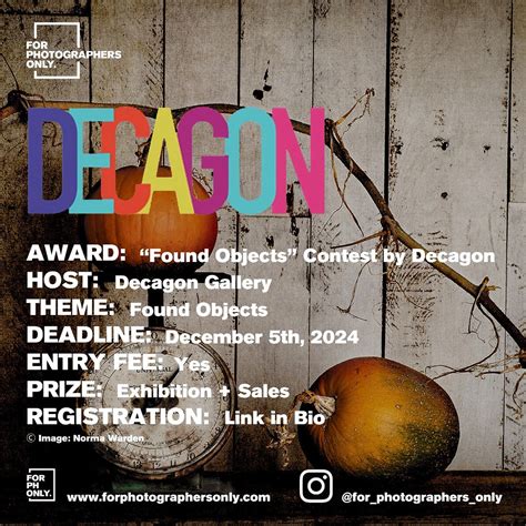 Decagon Gallery Found Objects Photography Contest