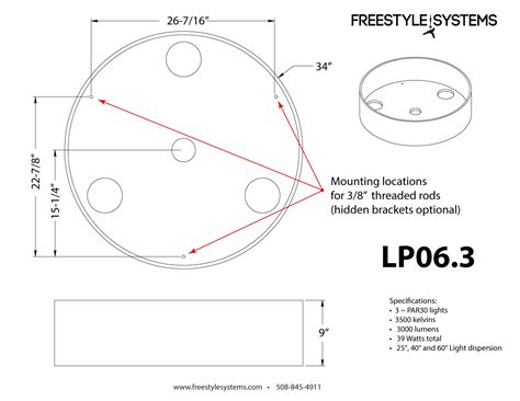 Lp06 Round Light Platform Freestyle Systems