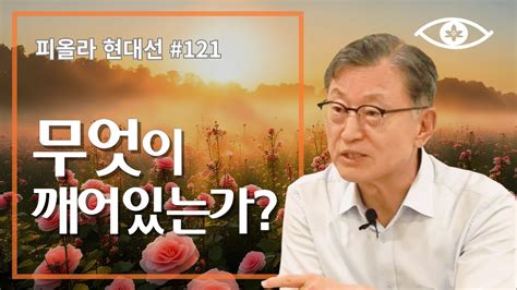 현대선121 무엇이 깨어있는가 피올라 현대선 19강 분별에서 벗어나는 법 5회 피올라마음학교 마음공부 깨달음