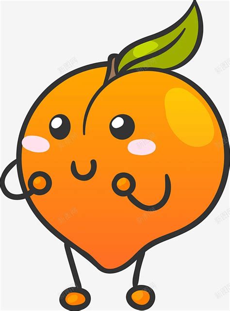 可爱黄色黄桃小人 页面网页 平面电商 创意素材 花瓣网