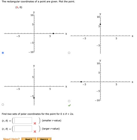Solved The Rectangular Coordinates Of A Point Are Given Chegg
