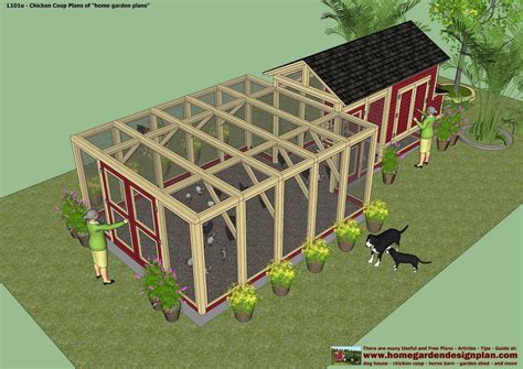 Home Garden Plans L101 Chicken Coop Plans Construction Chicken