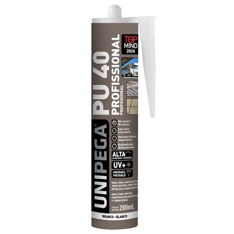 Selante Pu 40 Branco 400g Unipega Vedação E Colagem Profissional