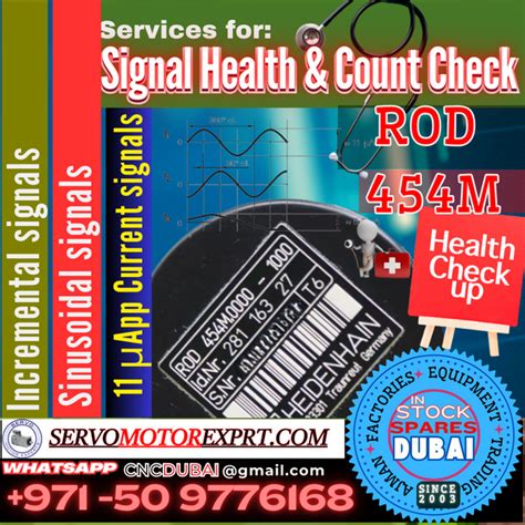 Heidenhain Rod 454m 11µapp Encoder Signal Health And Count Checking