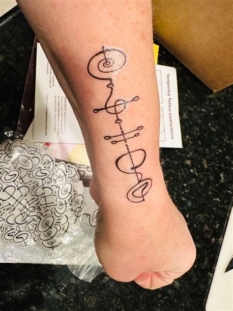 Vulcan Script Temporary Tattoo Etsy