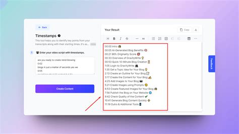 Ai Youtube Timestamp Generator Free Online Tool Gravitywrite
