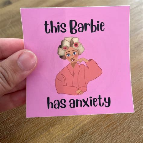 Barbie Anxiety Etsy