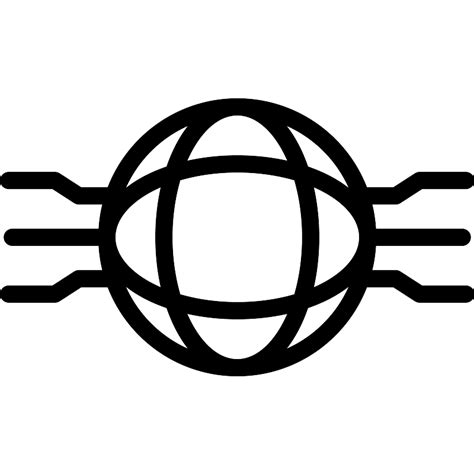 Globe Connected Circuit Vector Svg Icon Svg Repo