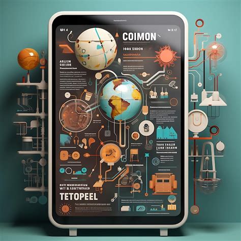 Premium Photo Mobile App Layout Design Of Stem Education Lab Equipment Layout Science Themed