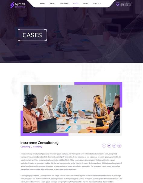 Syntax Consulting Services Html Template Site Templates Ft