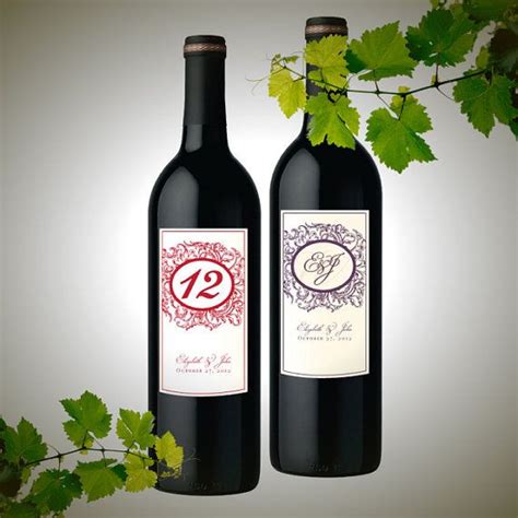 Printable Personalized Wine Bottle Label Template 1 Fantastica