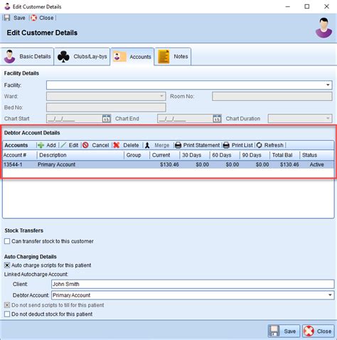 script masking on debtor account statements z software