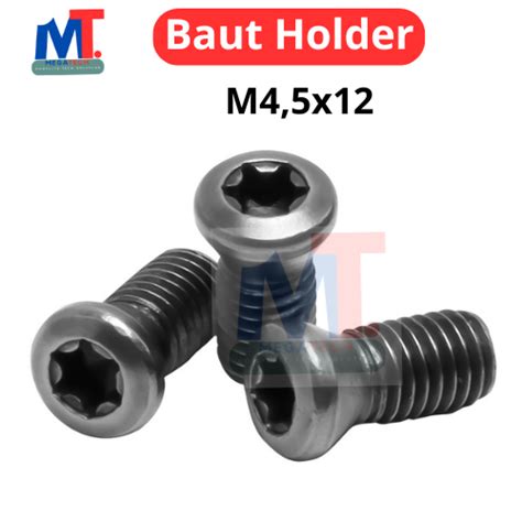 Jual Baut Holder Bubut M4 5x12 Screw Bintang Baut Insert Bubut Milling
