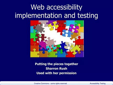 Ppt Web Accessibility Implementation And Testing Powerpoint Presentation Id4475046