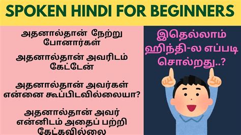 Learn Hindi Through Tamil Learn Hindi Through Tamil
