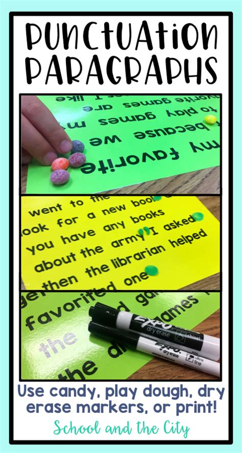 Punctuation Paragraphs School And The City