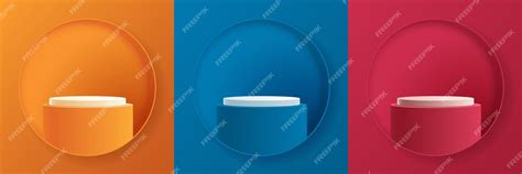 배경 벡터 디자인의 그림자가 있는 제품 프레젠테이션 브랜딩 및 패키징 프레젠테이션 스튜디오 스테이지를 위한 코스메틱 배경 및 세트 프리미엄 연단 디스플레이 프리미엄 벡터