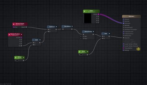 Intersection Glow Shader Using Amplify Shader Editor Unity Engine