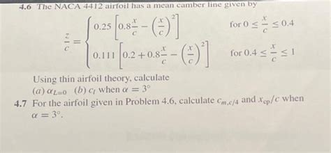 Solved Aerodynamics Question Hello This Is A Problem I Chegg