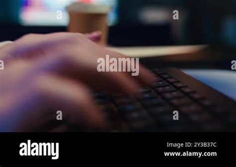 Portrait Of Photographer Enhancing Images Quality Correcting Flaws And Adjusting Color