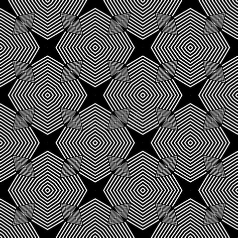 Black And White Seamless Pattern Geometrical Lining Stock Vector Illustration Of Black