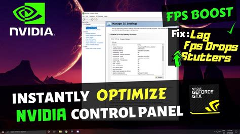 Instantly Optimize Nvidia Control Panel For GAMING Performance The