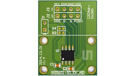 Ams Osram As5601 So Ek Ab Position Sensor Adapter Board For As5601 As5601 Rs