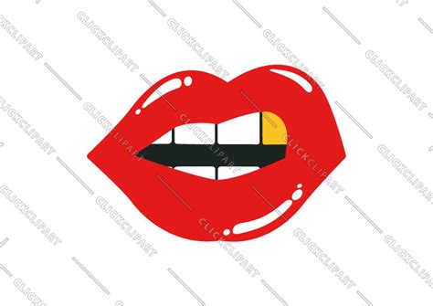 Lips Clipart Lips Svg Lips Png Biting Lips Svg Mouth Svg Kiss Svg