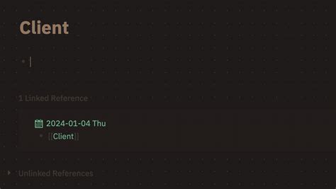 Working With Clients In Logseq Dynamically Access Last Reference Date Look What I Built Logseq