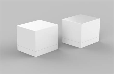 하드 골판지 상자는 디자인 프리젠 테이션 3d 그림에 대한 준비가 고립 된 흰색 배경에 템플릿을 조롱 0명에 대한 스톡 사진 및