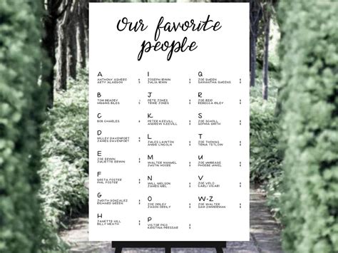 Modern Seating Chart Sign Wedding Seating Chart Sign Printable Seating Chart Sign Seating