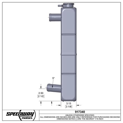 Speedway Double Pass Aluminum Radiator Chevy