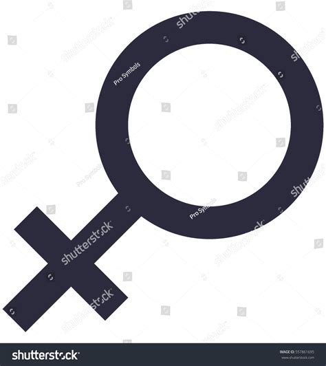 Female Gender Vector Icon Stock Vector Royalty Free 557861695