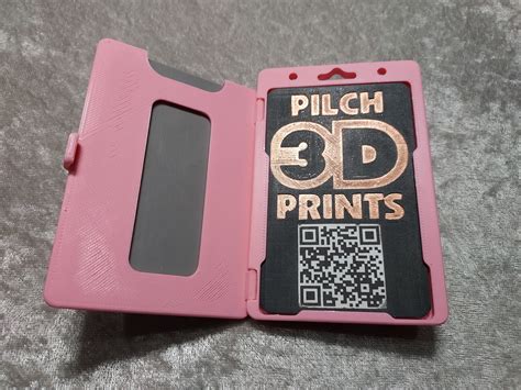 3d Printed Folding Yubikey 5 Nfc 1 3 Badge Holder Etsy