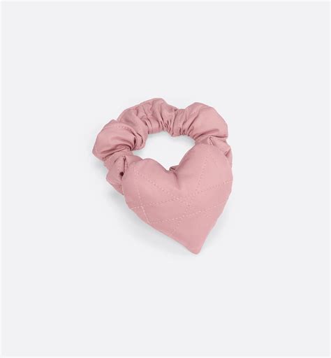 Детские резинки для волос Стеганая техническая ткань Cannage состаренного розового цвета Dior