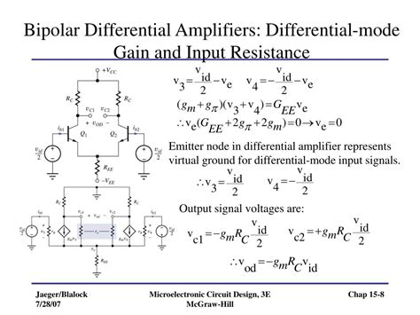ppt chapter 15 differential amplifiers and operational amplifier