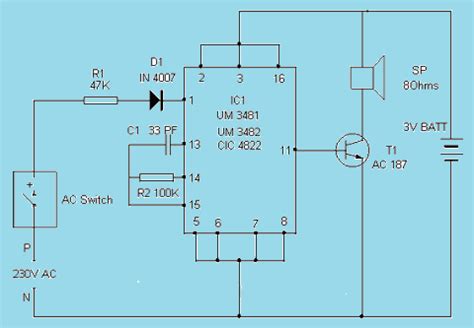 Simple Polyphonic DoorBell Circuit Diagram Super Circuit Diagram