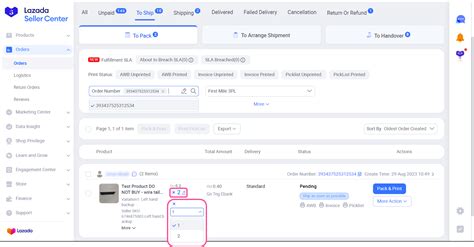 How Do I Self Split Orders At Item Level Lazada Seller Center