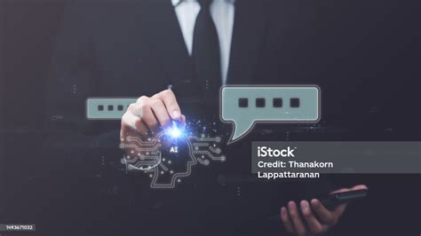 기술과의 커뮤니케이션 및 상호 작용 Ai와의 챗봇 채팅 Ai 및 인공 지능 학습 미래 세계 혁신 로봇 응용 프로그램 정보 교환