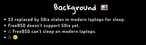 Freebsd Working On S0ix Sleep State Support For Newer Laptops Phoronix