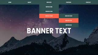 Dropdown Navigation Menu Using Flexbox