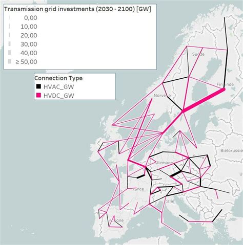 Total Transmission Grid Needs In Scenario Clim Dev Left And In Download Scientific